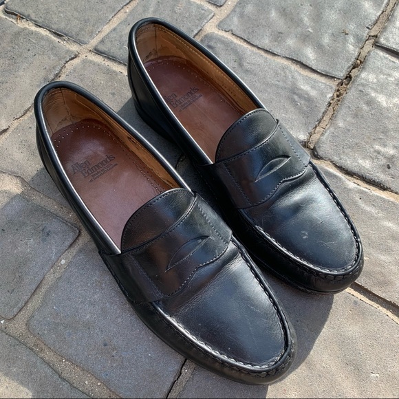Allen Edmonds | Shoes | Allen Edmonds Black Moc Toe Penny Loafers Dress ...